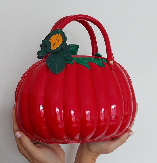 Pumpkin Shaped Crossbody Grab Bag Purse Vegan Friendly – Justbagzz